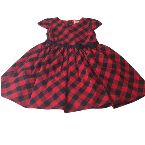 Carter's | Dresses | Just One You By Carters Red Black Plaid Puff ...